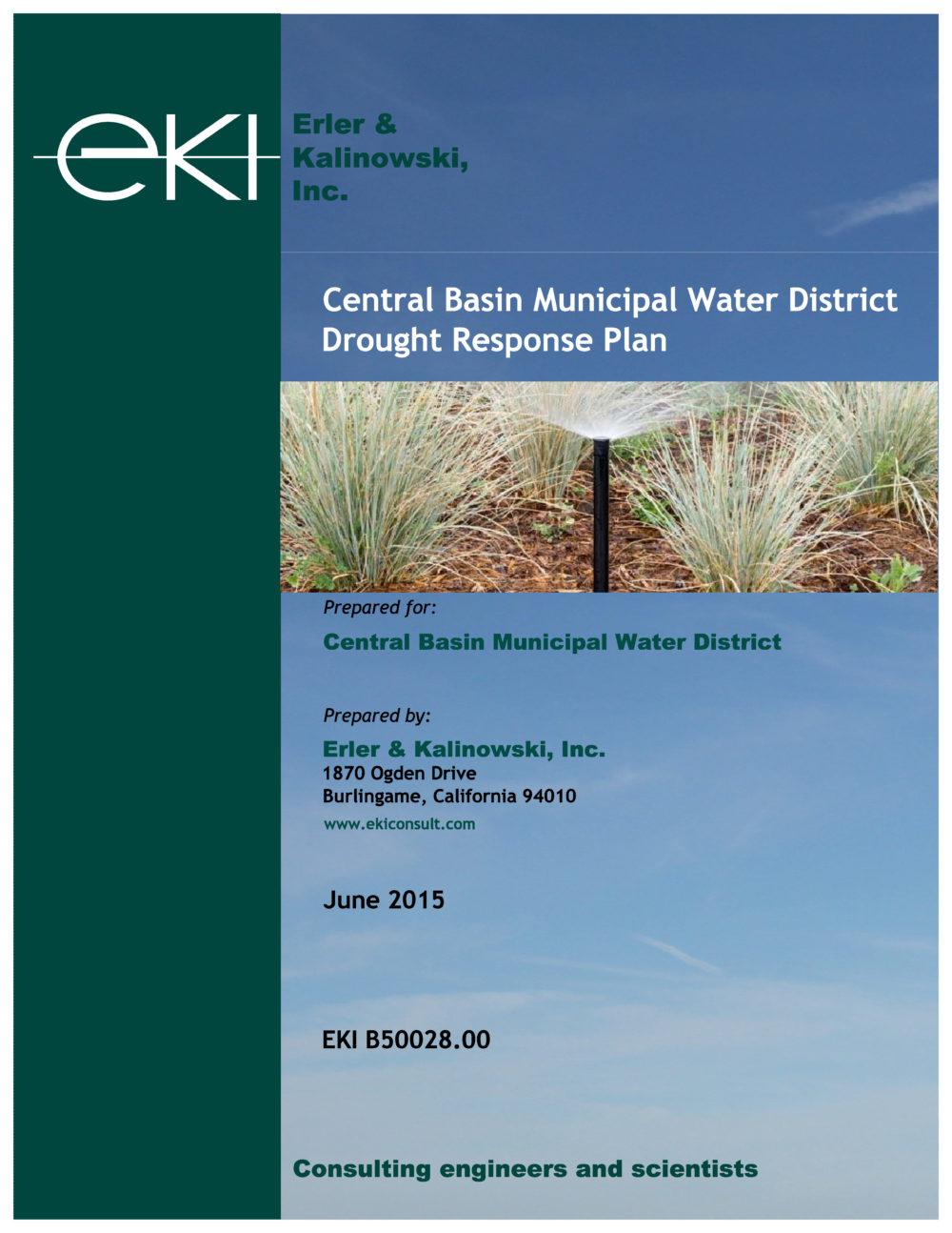 CBMWD Drought Response Plan - EKI Environment & Water, Inc.